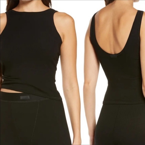 Tops | Skims Summer High Neck Ribbed Tank | Poshmark